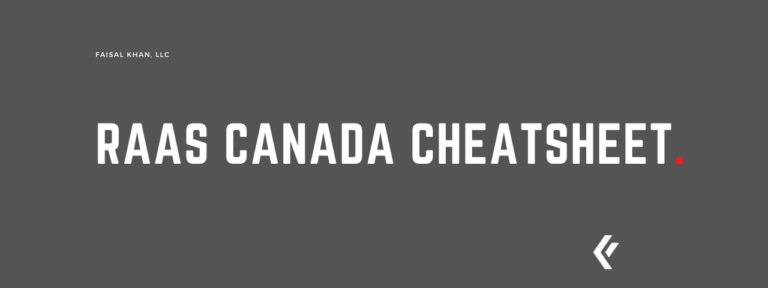 RaaS Canada Cheatsheet - Faisal Khan