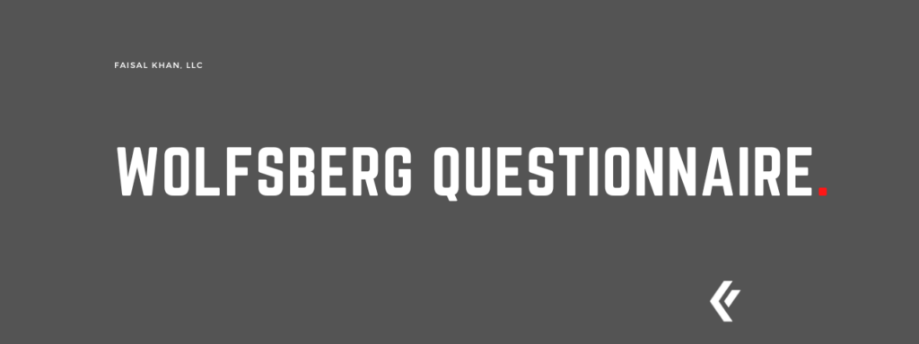 Wolfsberg Questionnaire - Faisal Khan